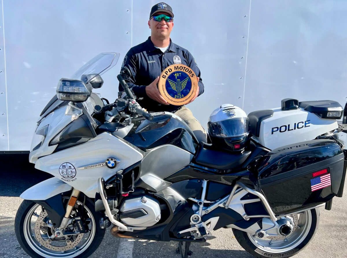 BHPD Motor Officer Earns Award