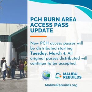 New PCH Access Passes For Burn Areas