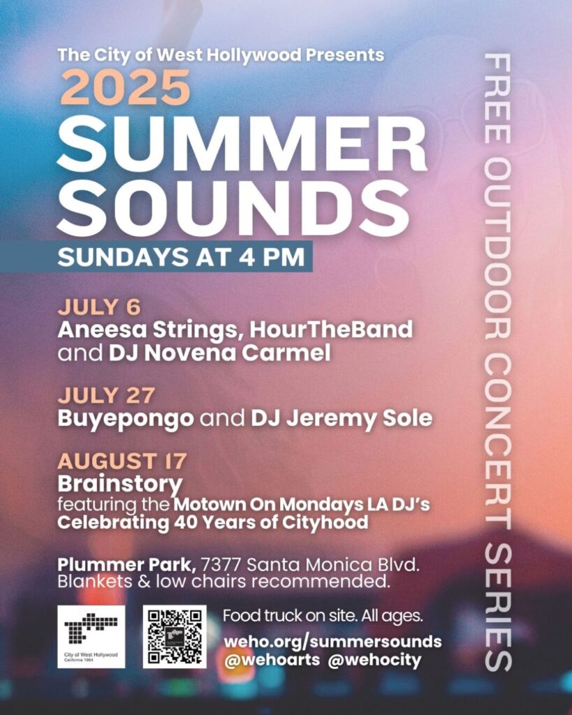 Summer Sounds Outdoor Concert Series Finale Event August 17