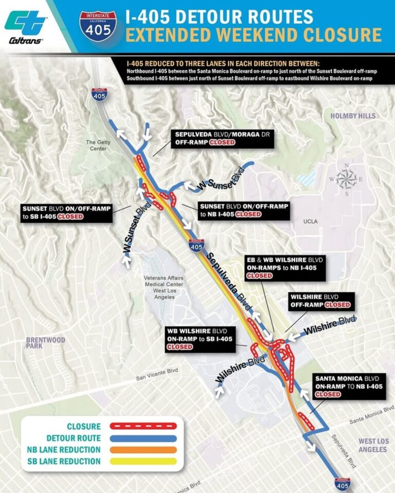 405 Freeway Closures Will Impact BH Residents Through Mid-2026