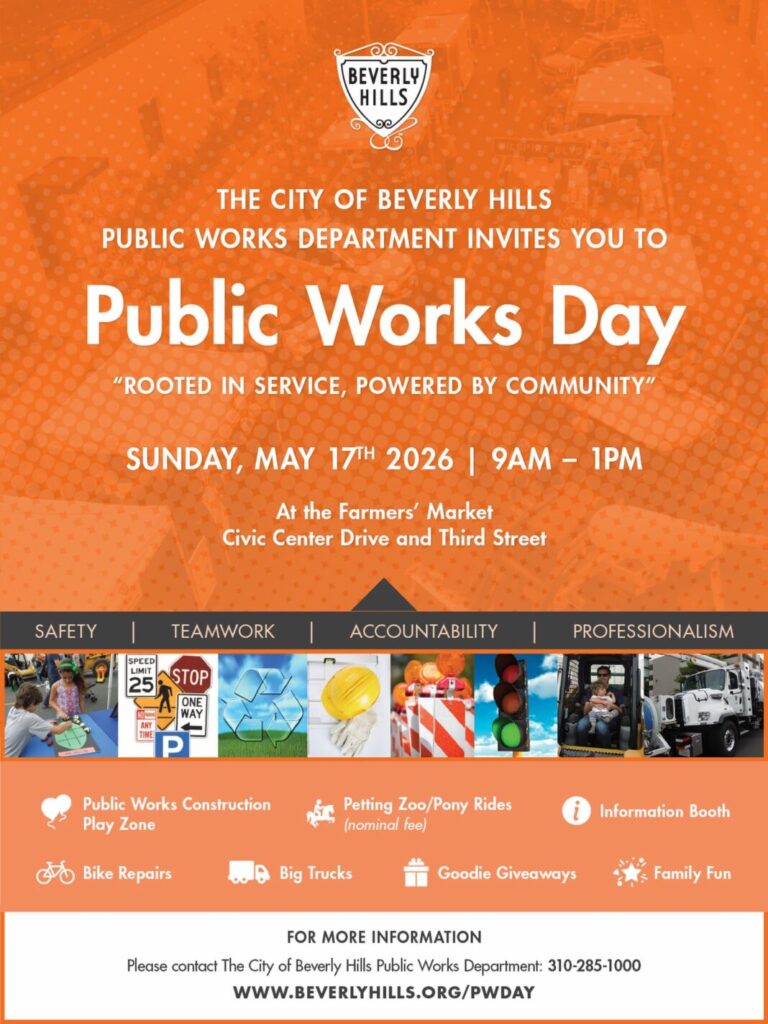 Beverly Hills Celebrating Public Works Day May 17